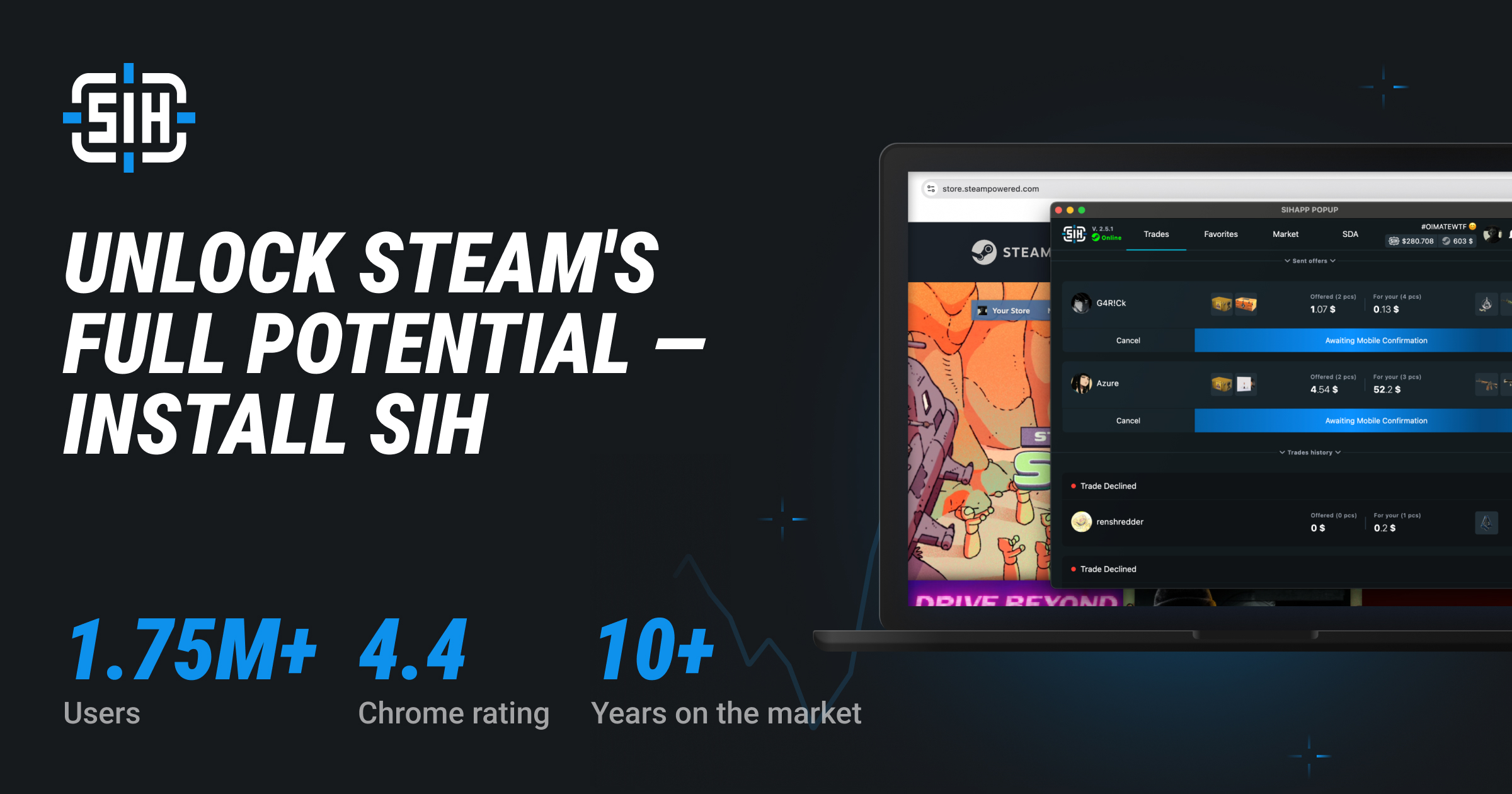 SIH Steam Inventory Helper Extension for Chrome | SIH App